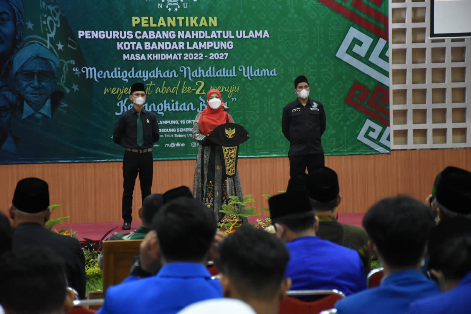 PCNU Kota Bandar Lampung Resmi Dilantik, Ini Pesan Walikota Eva Dwiana ...