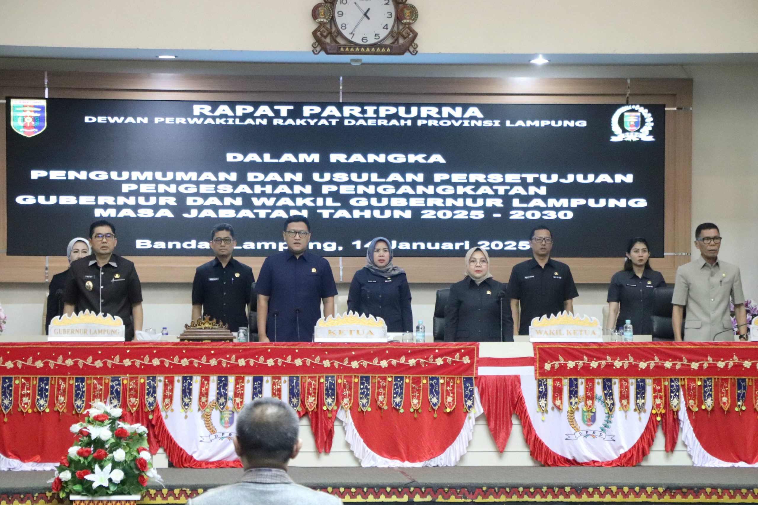 DPRD Lampung Setujui Pengangkatan RMD-Jihan Gubernur dan Wakil Gubernur Periode 2025-2030 - RATU ...